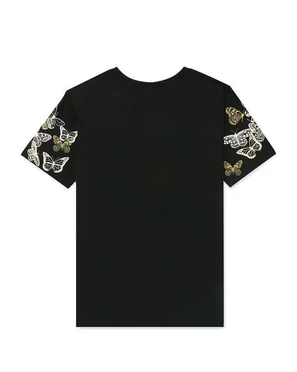 Just Cavalli Butterfly Print Short Sleeve T-shirt