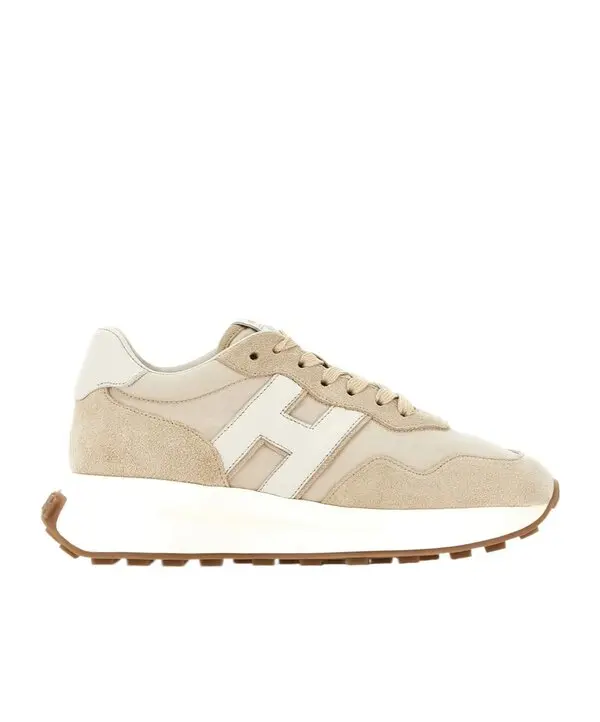 Hogan Patchwork Logo Lace-up Sneakers