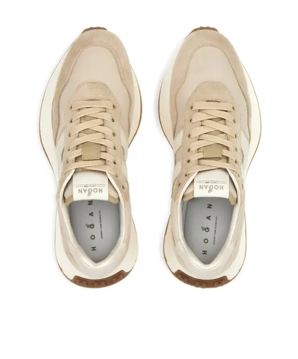 Hogan Patchwork Logo Lace-up Sneakers