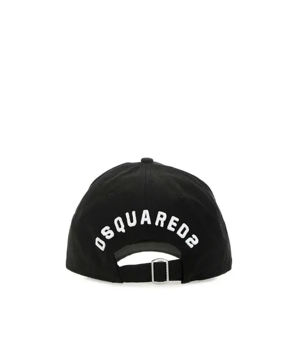 Dsquared2 Icon Embroidered Baseball Cap - Black