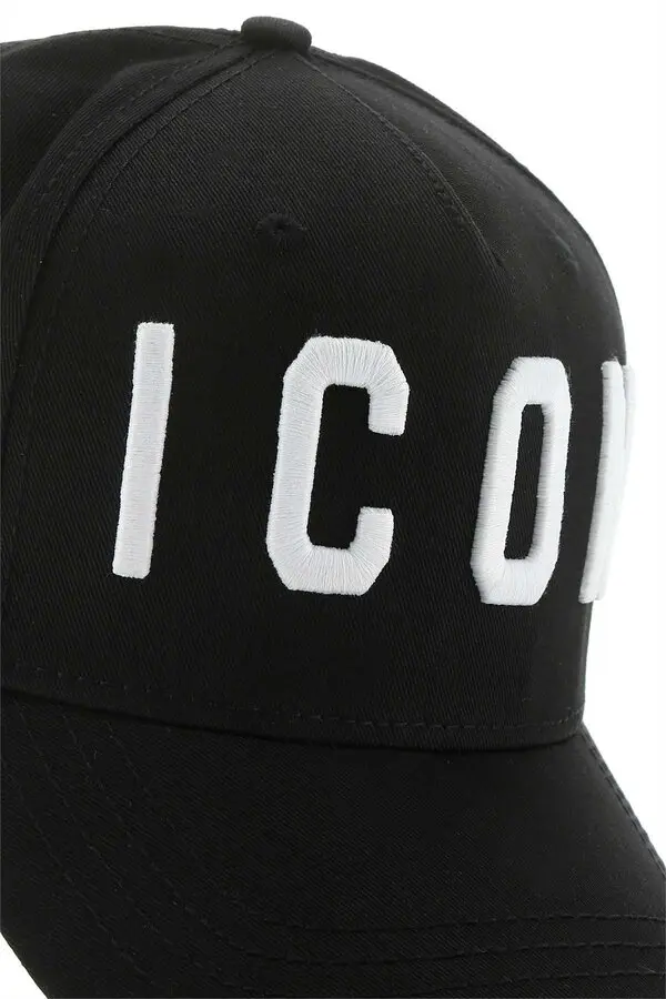 Dsquared2 Icon Embroidered Baseball Cap - Black