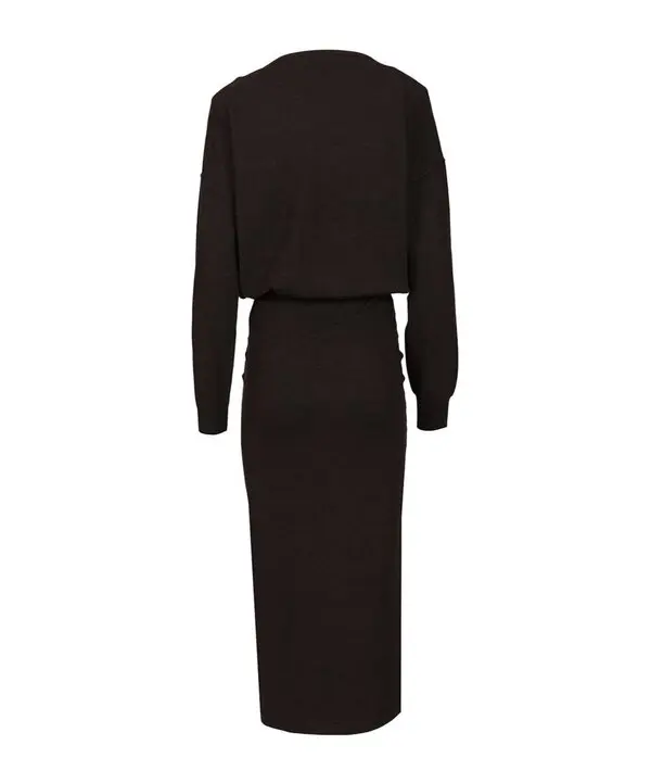 P.a.r.o.s.h Boatneck Midi Dress - Brown