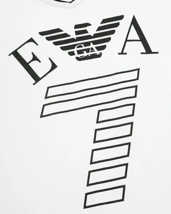 EA7 Logo T-shirt With Round Neck