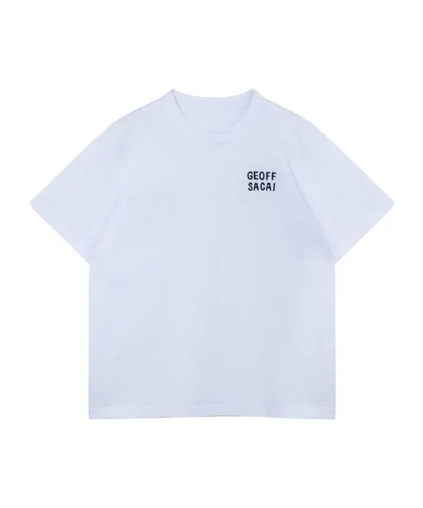 Sacai Logo Detailed Crewneck T-shirt - White