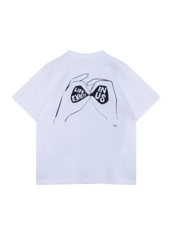 Sacai Logo Detailed Crewneck T-shirt - White