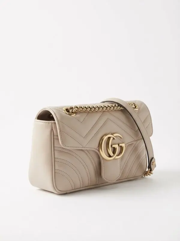 Gucci Gg Marmont Small Shoulder Bag - Light Gray