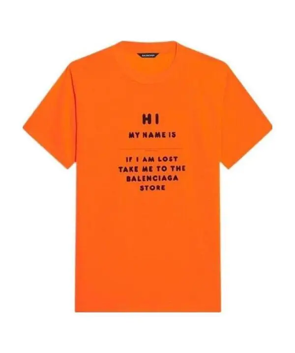 Balenciaga Slogan Print T-shirt