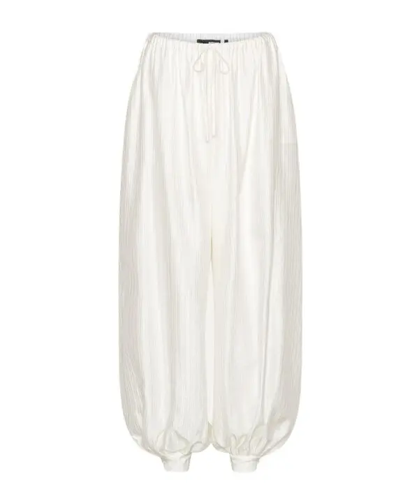 ROTATE BY BIRGER CHRISTENSEN Textured Balloon Pants - Bright White