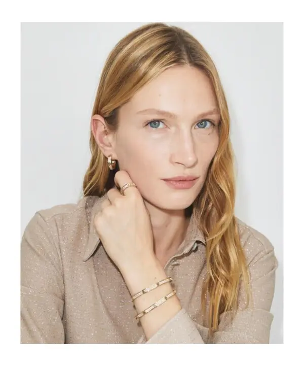 Tory Burch Icon Pavé Cuff Bracelet - Yellow
