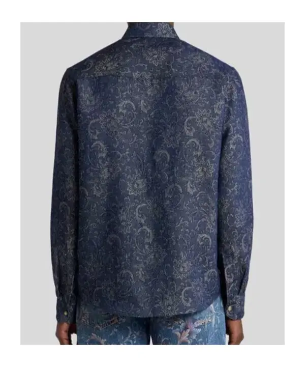 Etro Button-up Denim Shirt - Blue