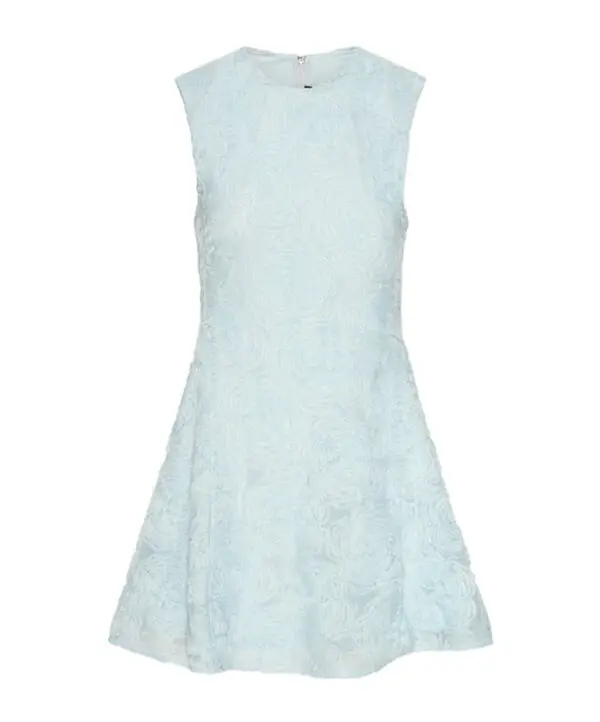 ROTATE BY BIRGER CHRISTENSEN Textured Mesh Mini Dress