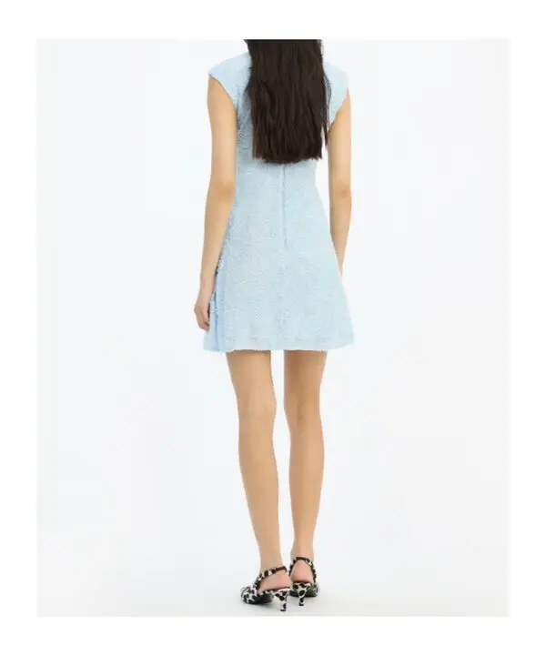 ROTATE BY BIRGER CHRISTENSEN Textured Mesh Mini Dress