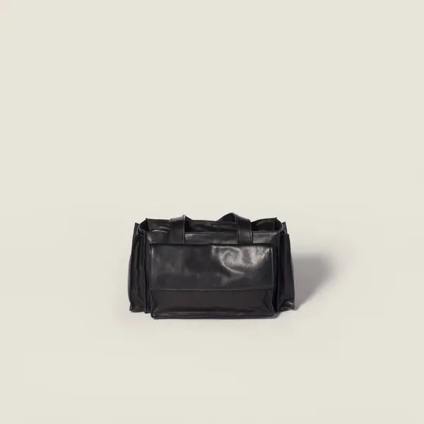 Miu Miu Utilitarian Shoulder Bag - Black