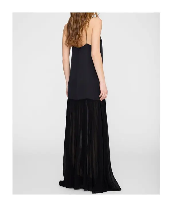 ANINE BING Clementine Pleated Maxi Dress