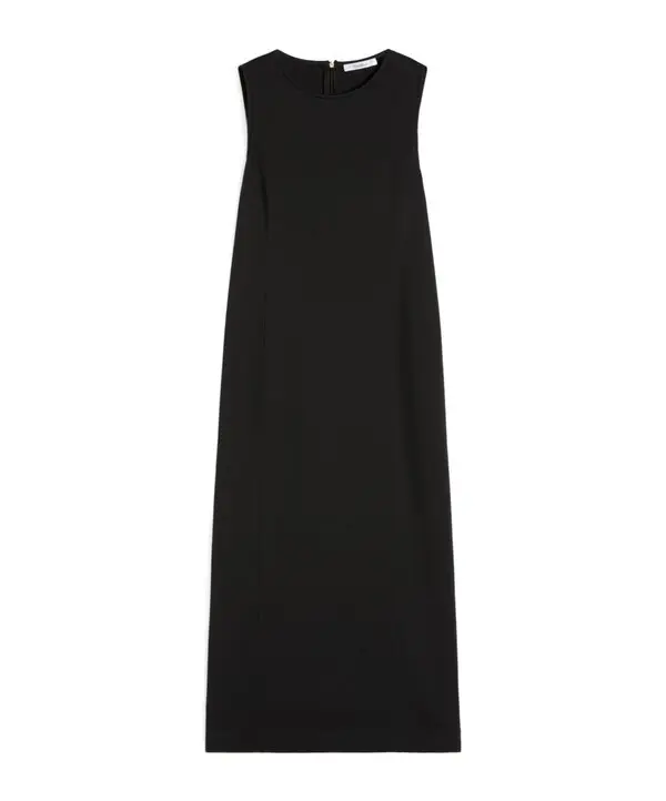 Max Mara Sleeveless Midi Sheath Dress In Viscose Jersey