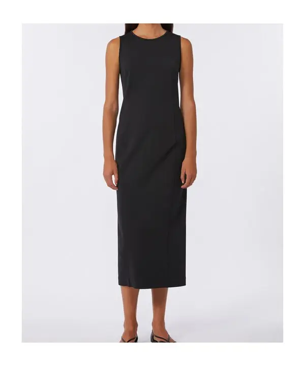 Max Mara Sleeveless Midi Sheath Dress In Viscose Jersey