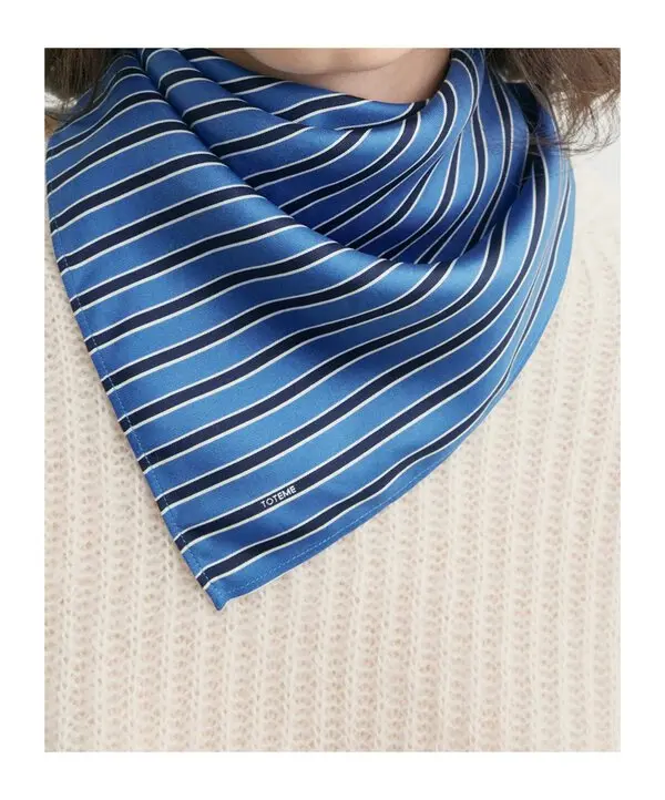 TOTEME Striped Silk Scarf