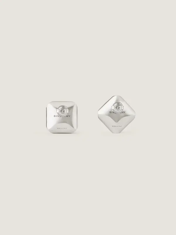 Givenchy Crystal Stud Earrings - Ancient Silver