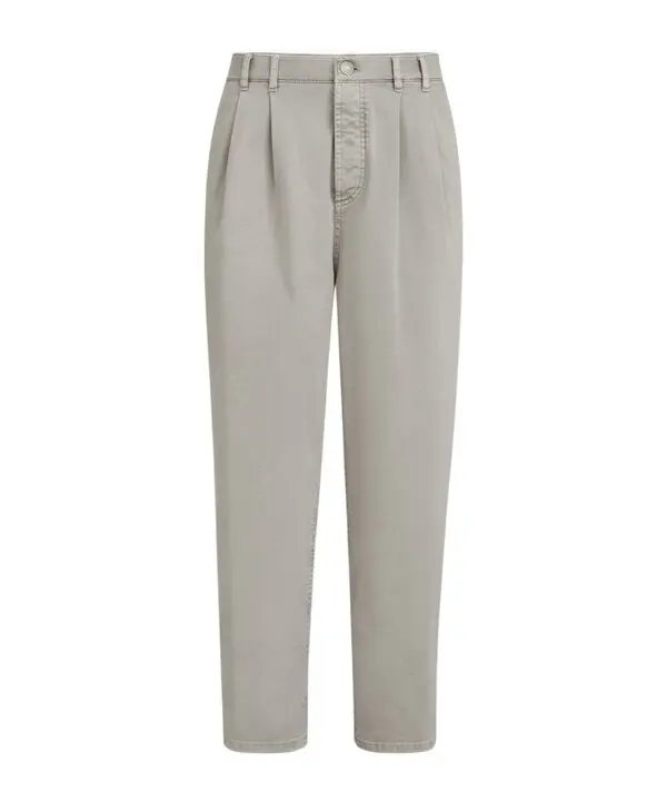 Brunello Cucinelli Garment-dyed Iconic Fit Five-pocket Trousers - Mud