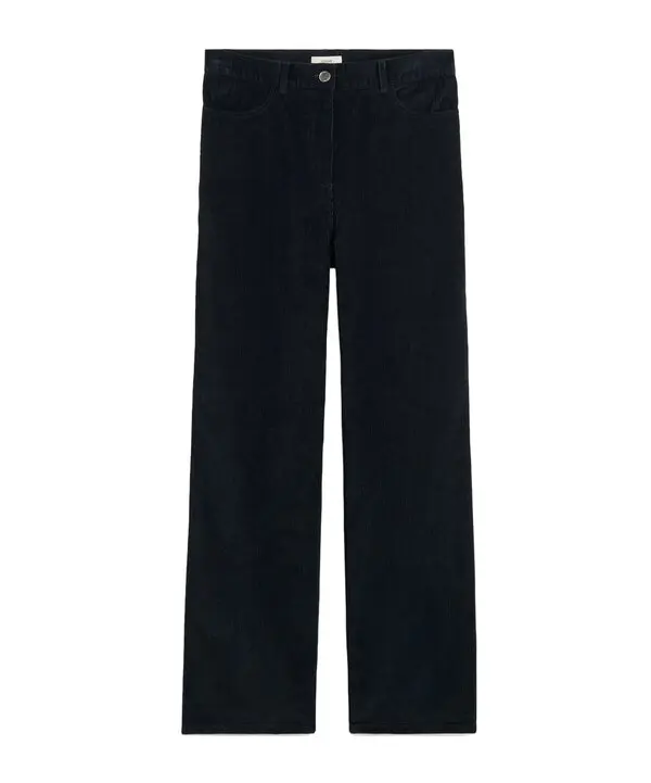 TOTEME Straight Cord Trousers - Navy