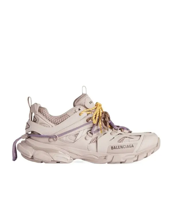 Balenciaga Track Trail Lace-up Sneakers - Taupe/yellow/purple/brown/black