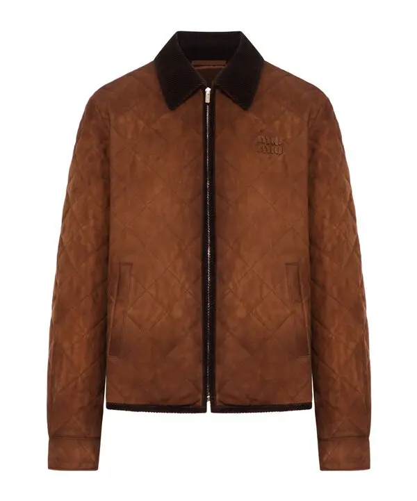 Miu Miu Quilted Zipped Jacket