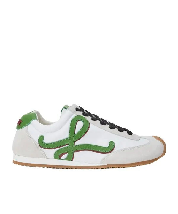 Loewe X Louis Wain Ballet Runner 2.0 Sneakers - White/grass Green/dark Orange