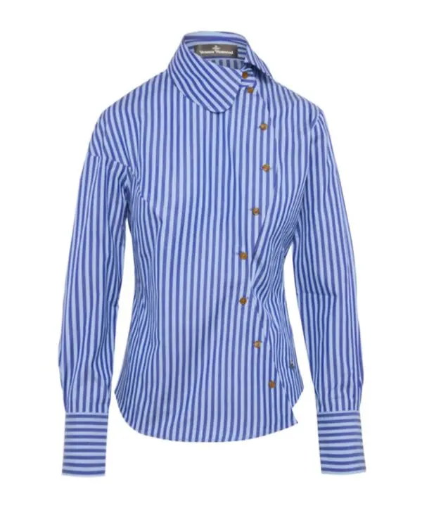 VIVIENNE WESTWOOD Bella Striped Shirt - Blue