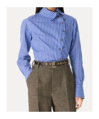 VIVIENNE WESTWOOD Bella Striped Shirt - Blue
