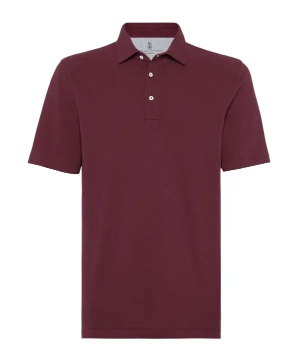 Brunello Cucinelli Cotton Polo Shirt - Red