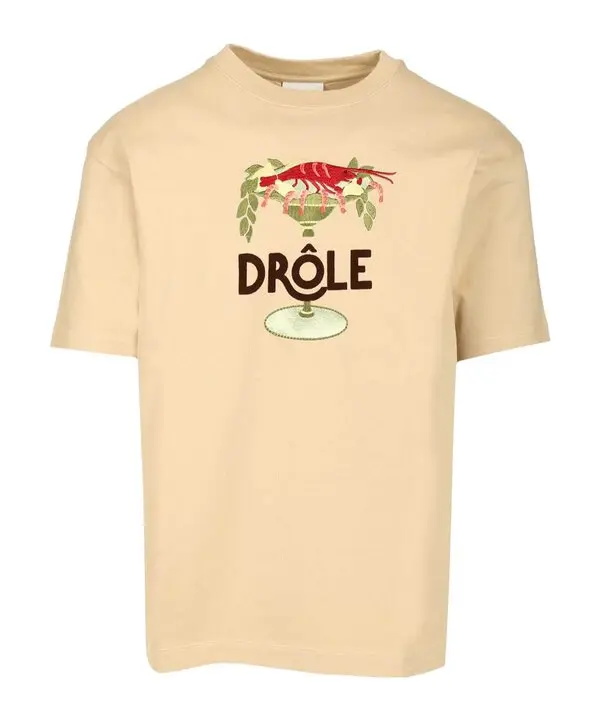 Drole De Monsieur Drôle De Lobster Cup T-shirt - Nude