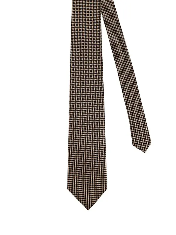 TOM FORD Micro Patterned Neck Tie - Black