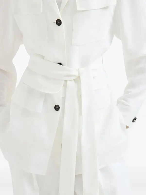 Brunello Cucinelli Belted Pocket Jacket