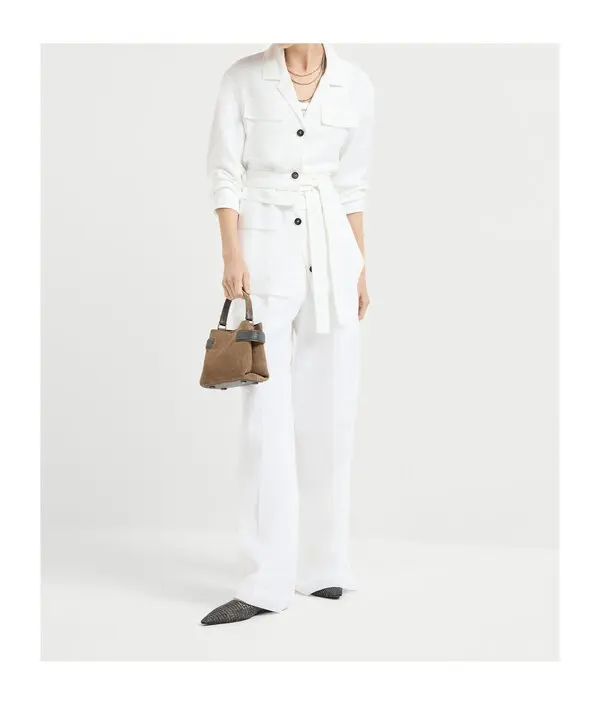 Brunello Cucinelli Belted Pocket Jacket