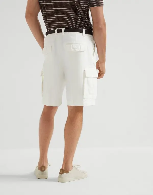 Brunello Cucinelli Cotton Bermuda Shorts With Multiple Pockets