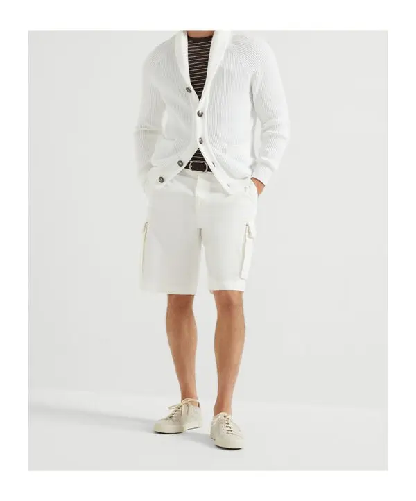 Brunello Cucinelli Cotton Bermuda Shorts With Multiple Pockets