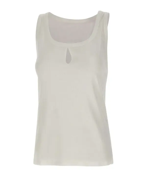 Victoria Beckham Pleated Tank Top With Draped Back