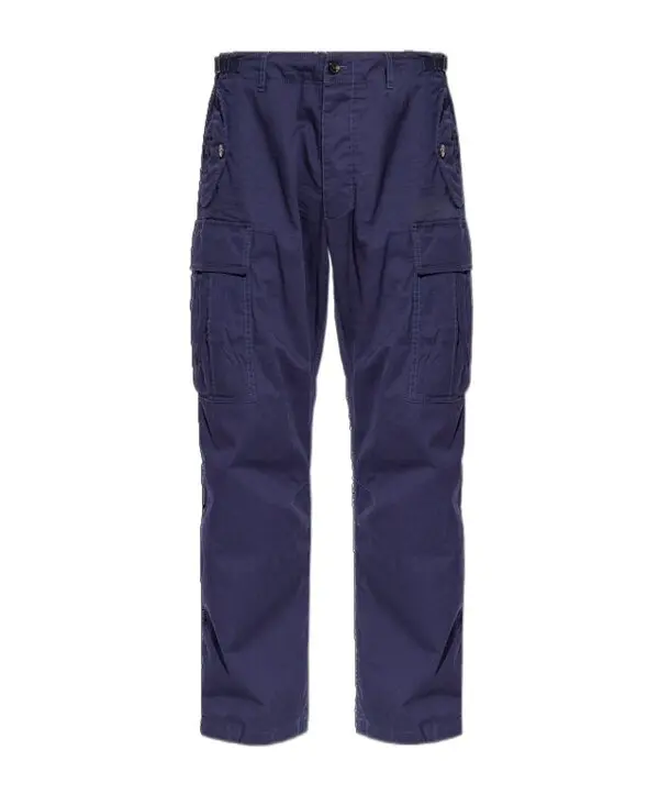 Dsquared2 Cargo Trousers With Logo Print - Blue