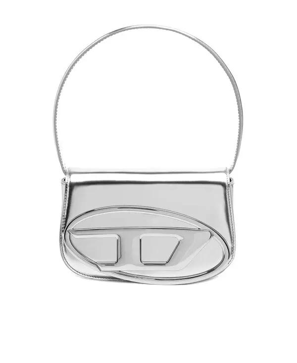 DIESEL® 1dr Logo Plaque Shoulder Bag - White