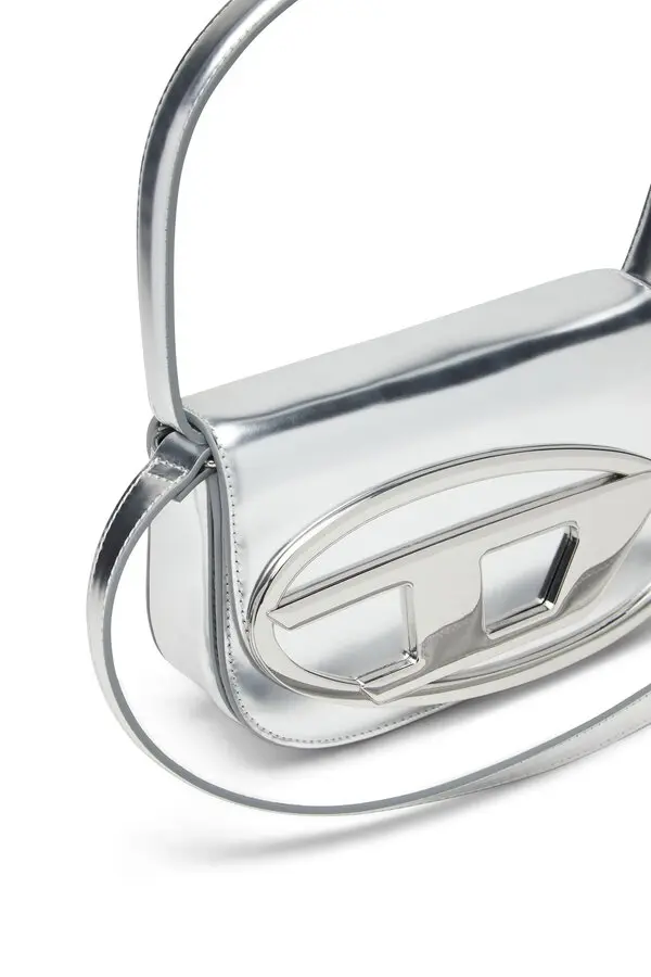 DIESEL® 1dr Logo Plaque Shoulder Bag - White