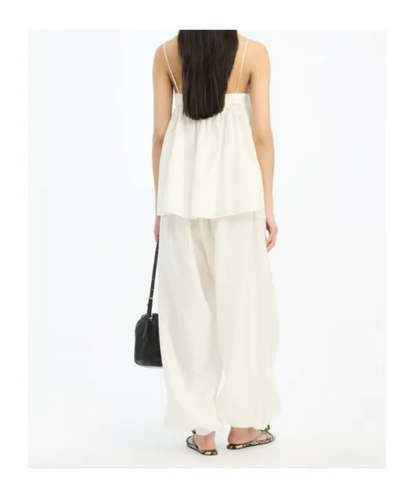 ROTATE BY BIRGER CHRISTENSEN Striped Pleated A-line Top