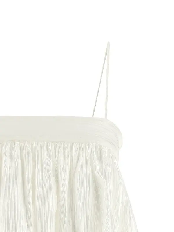 ROTATE BY BIRGER CHRISTENSEN Striped Pleated A-line Top