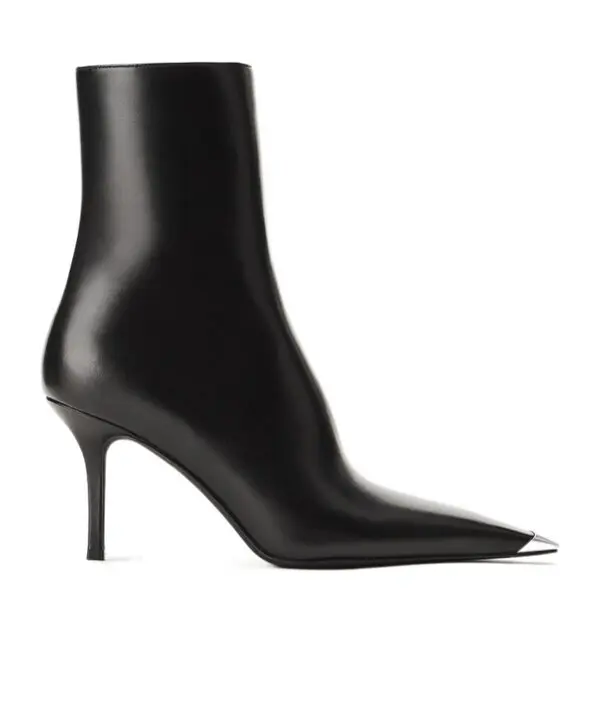 Alexander Wang Ferrara Ankle Boots With Metal Cap Toe