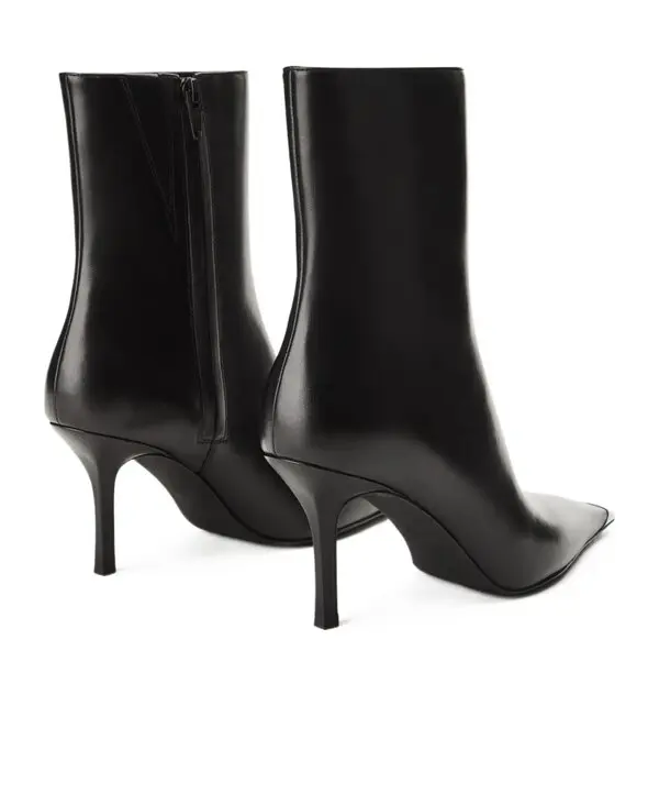 Alexander Wang Ferrara Ankle Boots With Metal Cap Toe