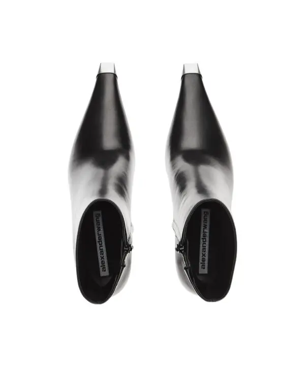 Alexander Wang Ferrara Ankle Boots With Metal Cap Toe