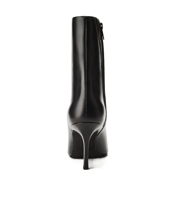 Alexander Wang Ferrara Ankle Boots With Metal Cap Toe