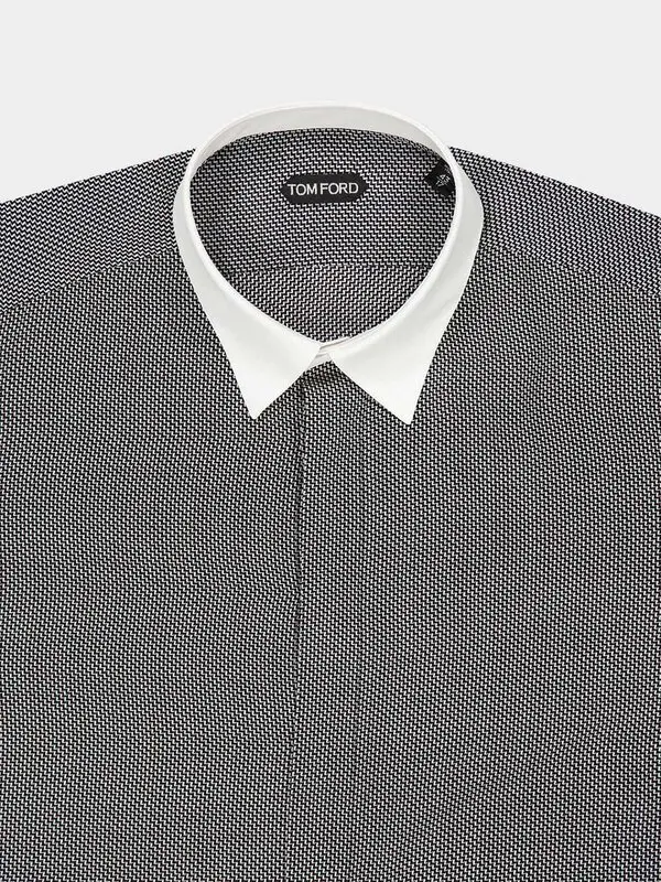 TOM FORD Long-sleeved Curved Hem Shirt