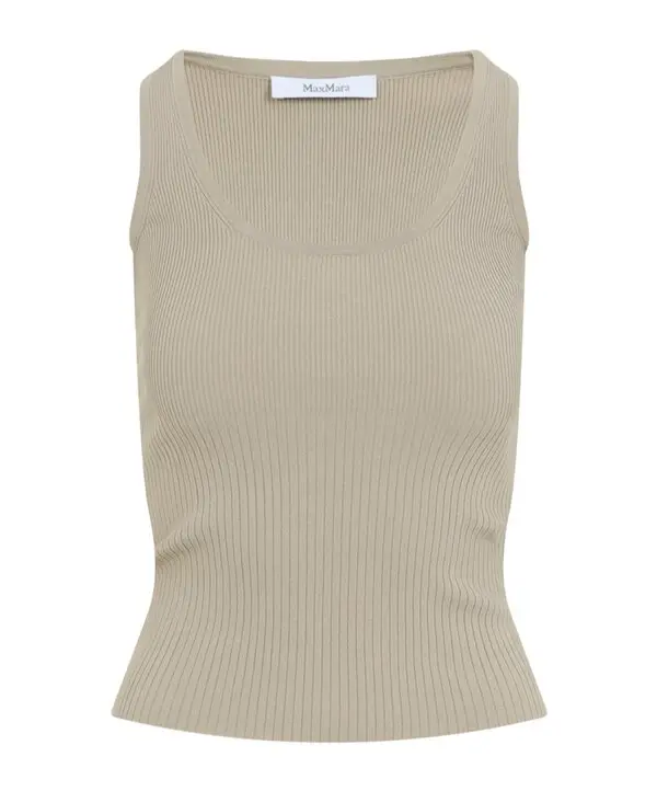 Max Mara Ghiro Ribbed Knit Tank Top - No
