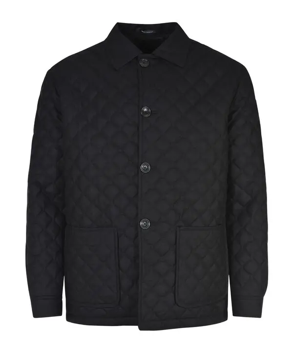 Tagliatore Quilted Shirt Collar Jacket