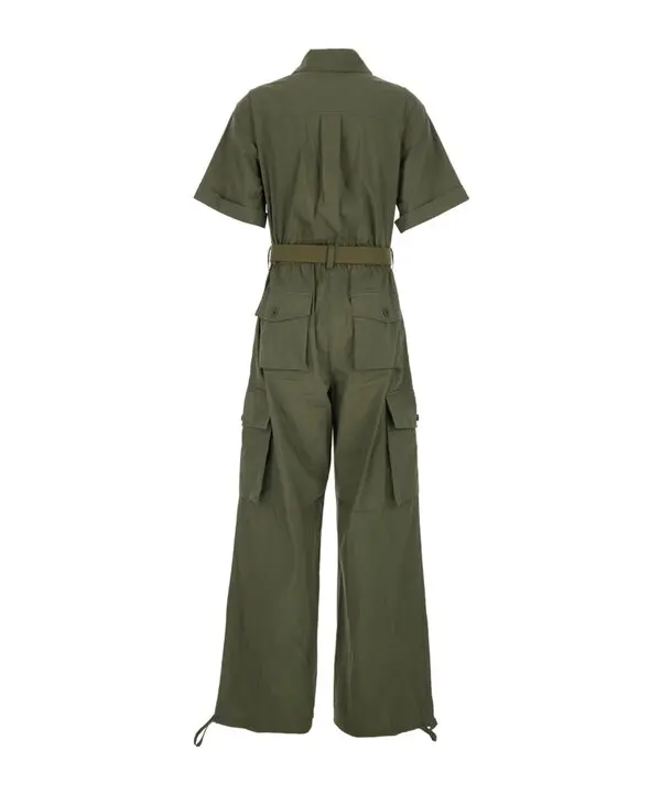 P.a.r.o.s.h Cotton Belted Jumpsuit
